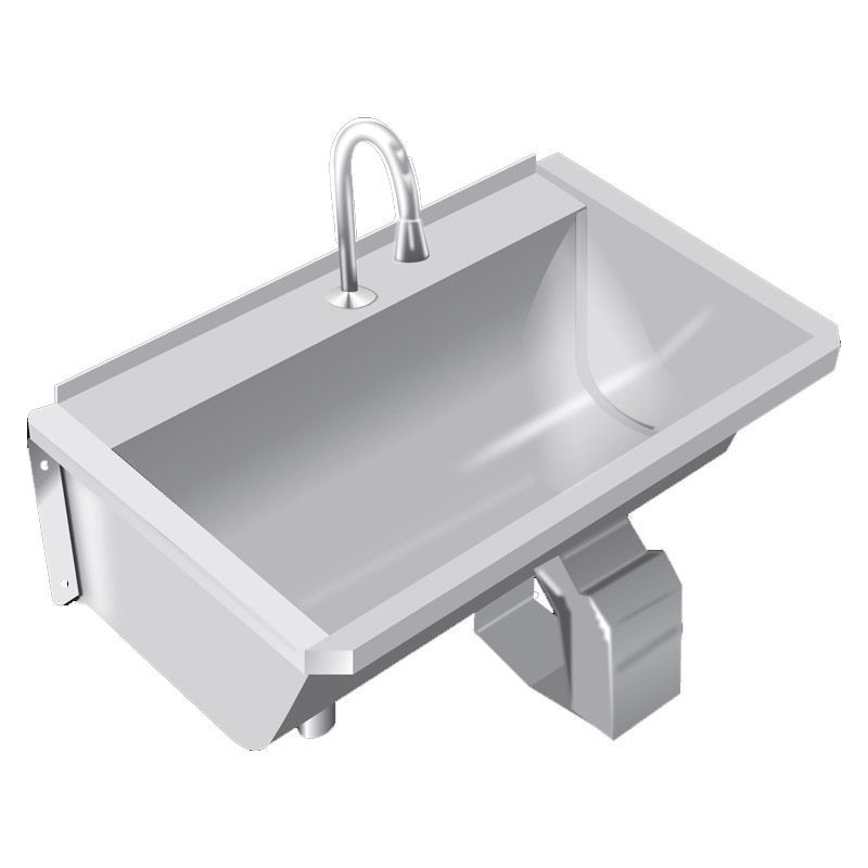 Stainless Steel Commercial Sink Knee Operated | Drainage Superstore®