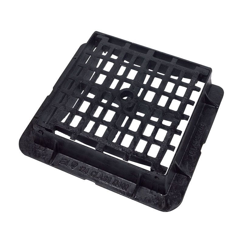 Clark Drain D400 Class Cast Iron Hinged Kerbside Gully Grid Cover 452 x ...