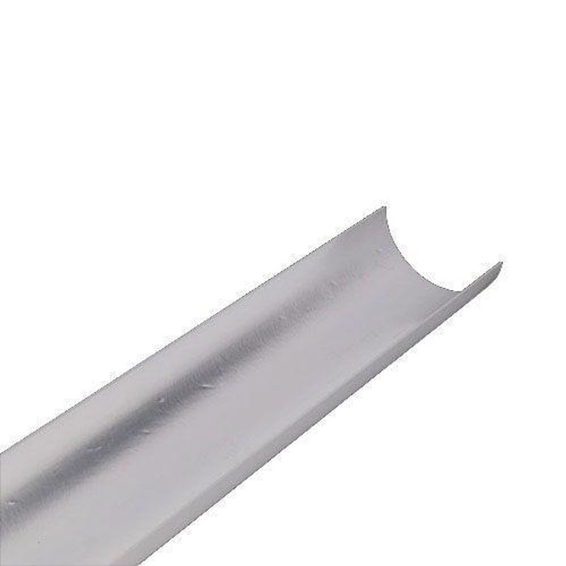 Cascade Cast Iron Style 170mm x 4m Plastic Half Round Guttering White ...