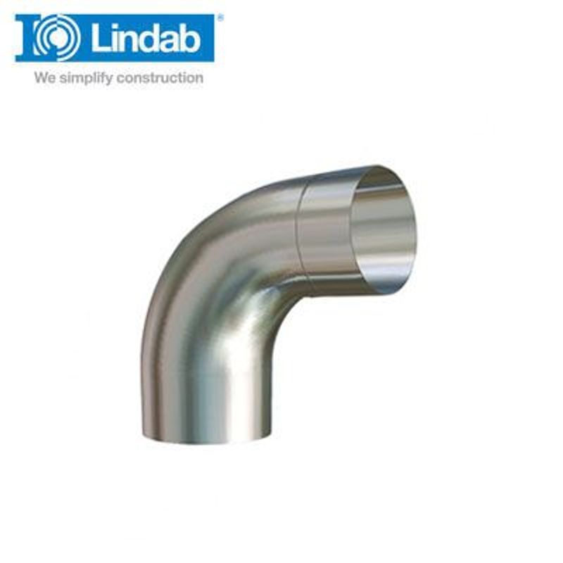 Lindab Guttering Round 85dg Pipe Bend 75mm Galvanised | Drainage ...