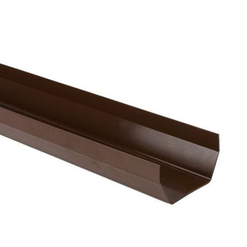 Plastic Guttering Square Style 2m Length 114mm - Brown | Drainage ...