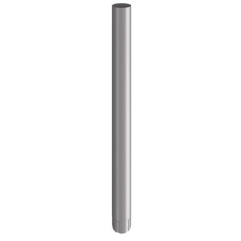 Lindab 100mm Round Downpipe - Anthracite Metallic | Drainage Superstore®