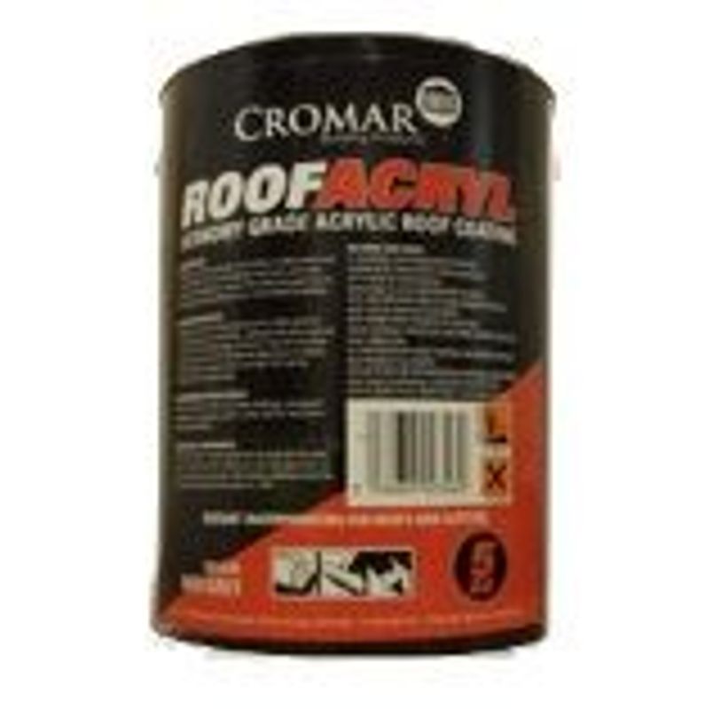 Cromar Roofacryl Acrylic Roof Coating - 5kg Grey | Drainage Superstore®