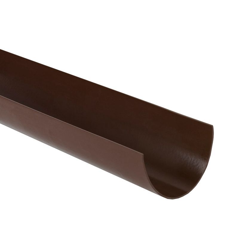 Plastic Guttering Deepstyle High Capacity 4m Length 115mm - Brown ...
