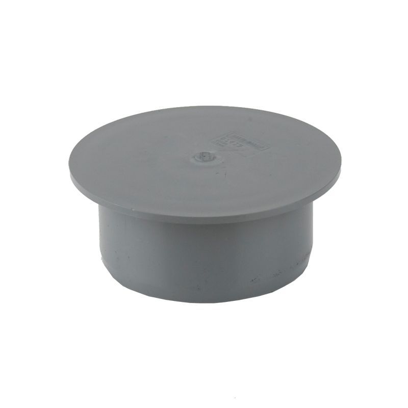 Soil Pipe Push Fit Socket Plug 110mm - Grey | Drainage Superstore®