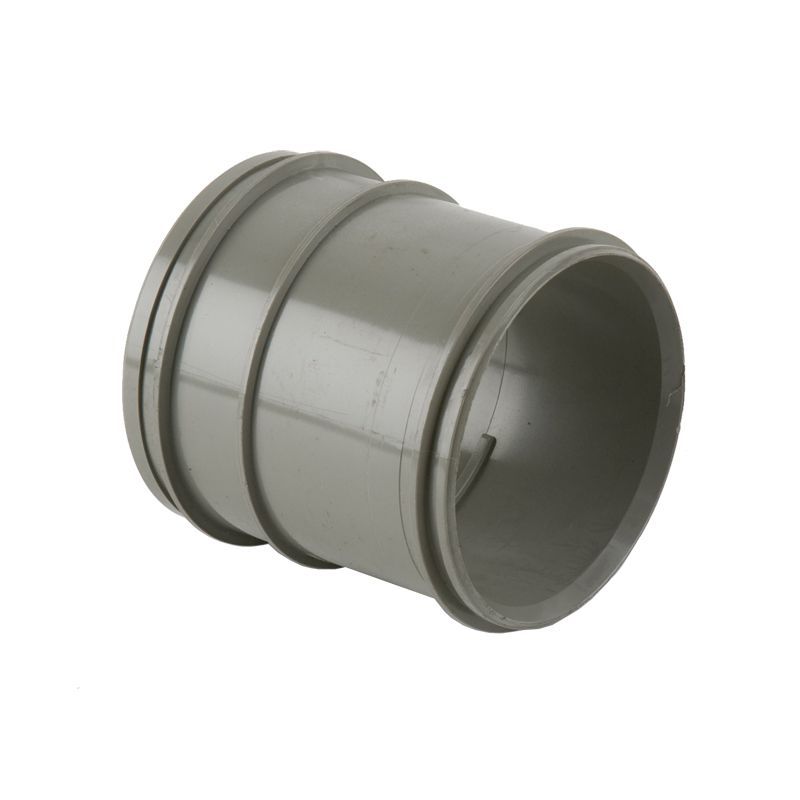 Soil Pipe Solvent Weld Double Socket Coupler 82.4mm - Grey Olive ...