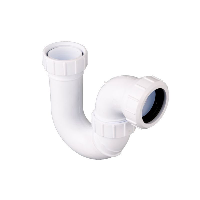Plumbing Waste Pipe Trap P Shaped Outlet Trap 38mm Seal - 40mm ...