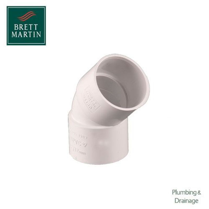 40mm 135 Degree Compression Obtuse Bend | Drainage Superstore®