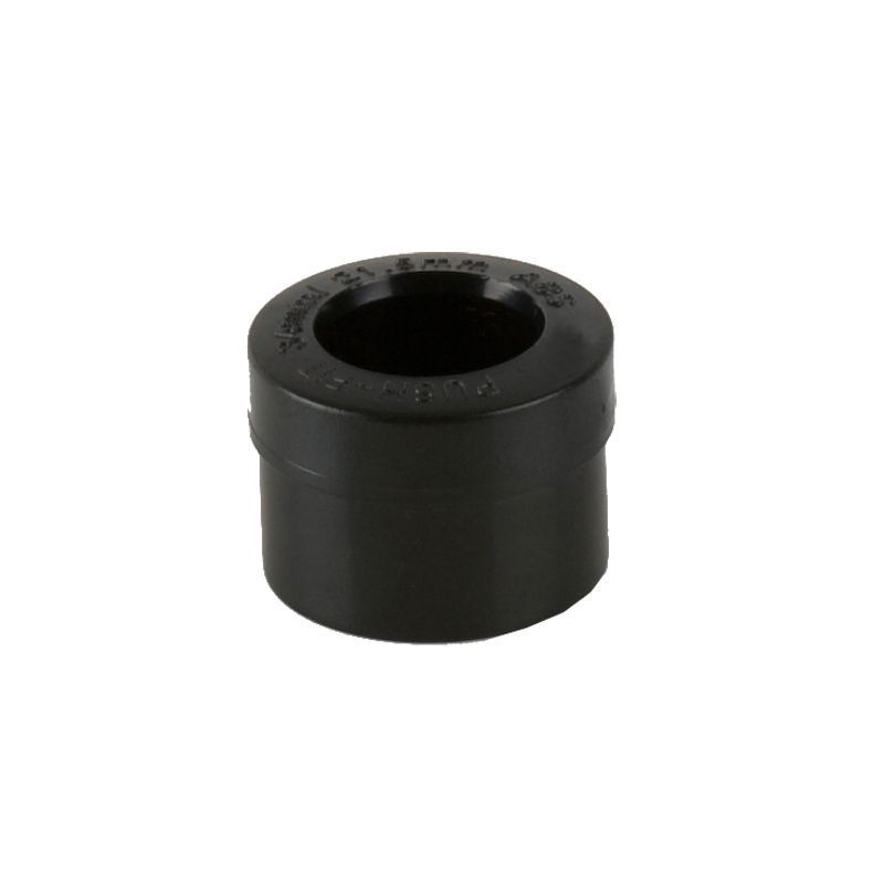 Plastic Waste Pipe Push Fit Reducer 40mm x 21.5mm - Black | Drainage ...