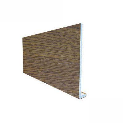 uPVC 225mm Fascia Board (10mm Cappit Square Edged) 5m - Light Oak ...