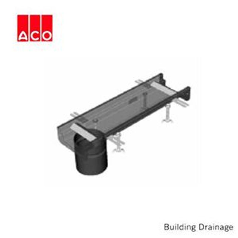 ACO Modular 125 Stainless Steel Grade End Spigot Outlet 1000mm ...