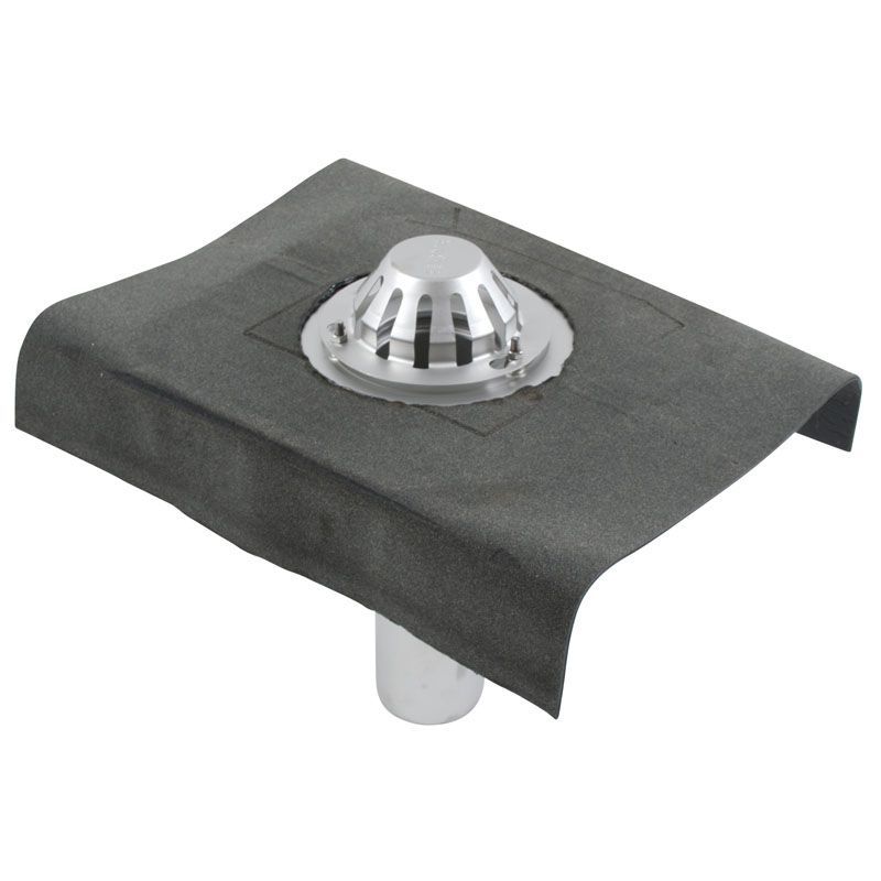 Roof Drain Vertical Gravity Outlet With Mounted Bitumen Collar 110mm ...