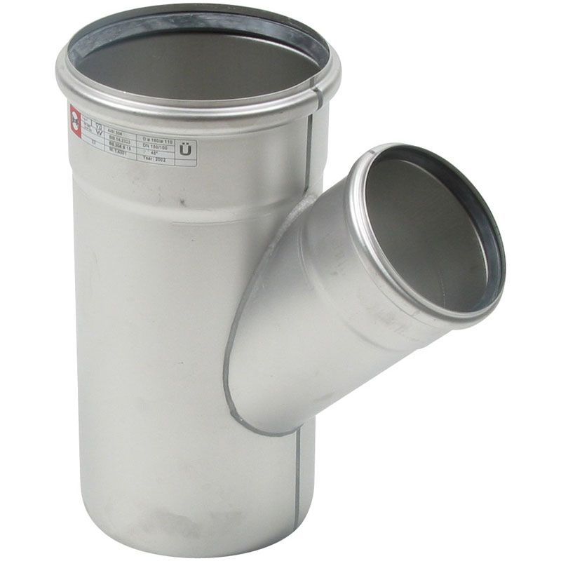 Blucher Europipe 304 Stainless Steel Pipe 45 Degree Oblique Unequal ...