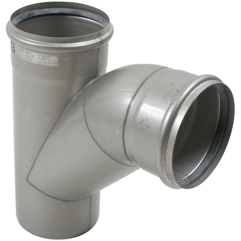 Stainless Steel Pipe 87.5dg Swept Branch 160mm - Blucher Europipe ...