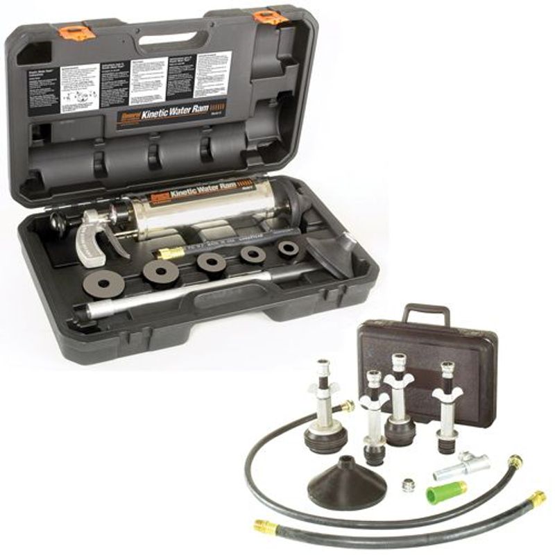 General Drain Unblocker Professional Wire Spring Kinetic Water Ram Kit ...