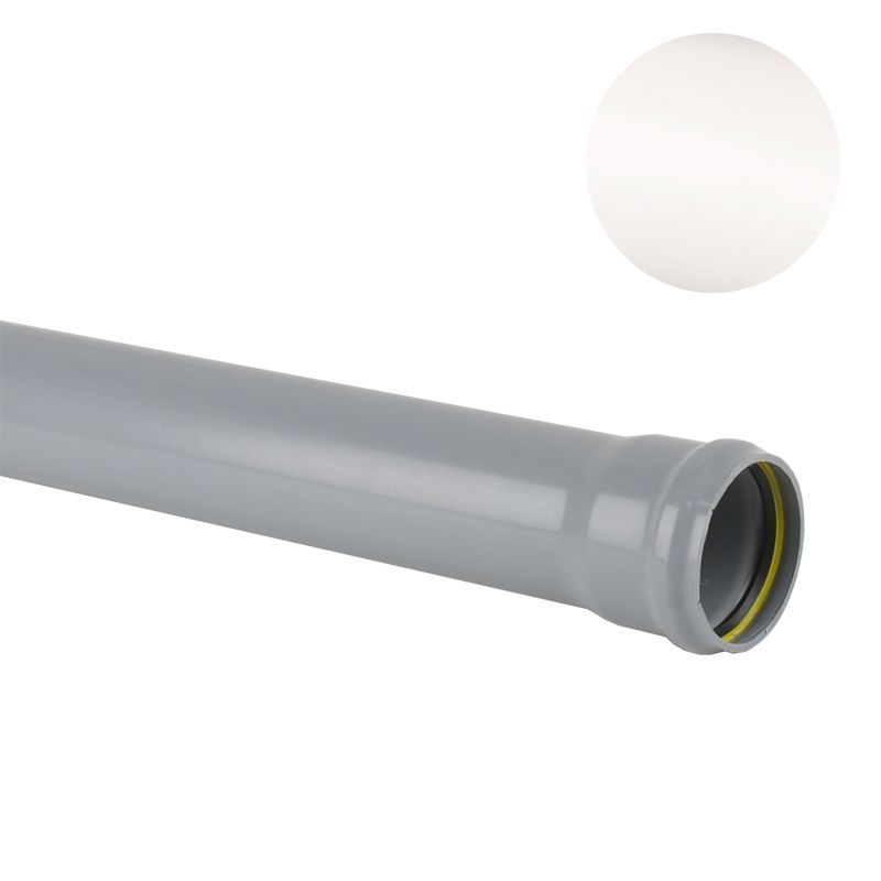 Soil Pipe Push Fit 4m Single Socket Ended Pipe 110mm - White | Drainage ...