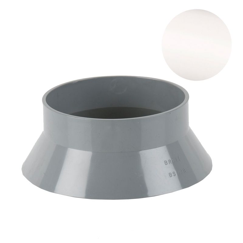 Soil Pipe Push Fit 110mm Weathering Collar - White | Drainage Superstore®