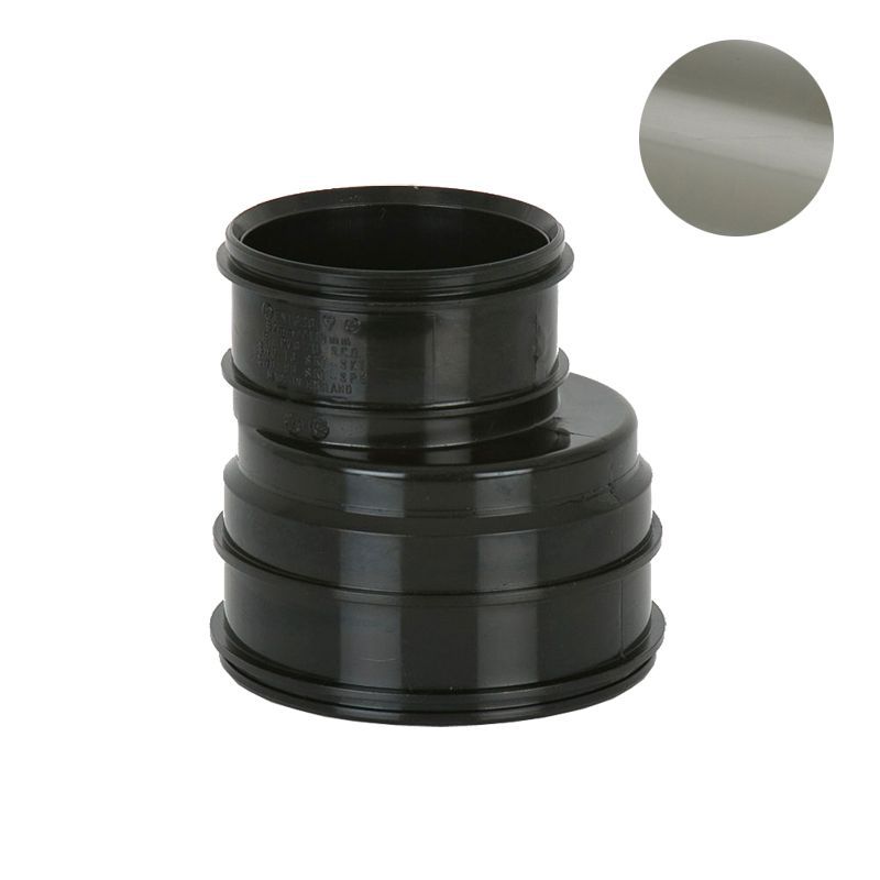 Soil Pipe Solvent Weld Double 110mm to 82.4mm Reducer - Grey Olive ...