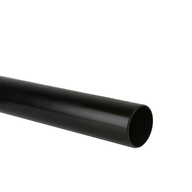 Brett Martin Waste Pipe Solvent Weld 3m MuPVC Pipe 50mm - Black ...