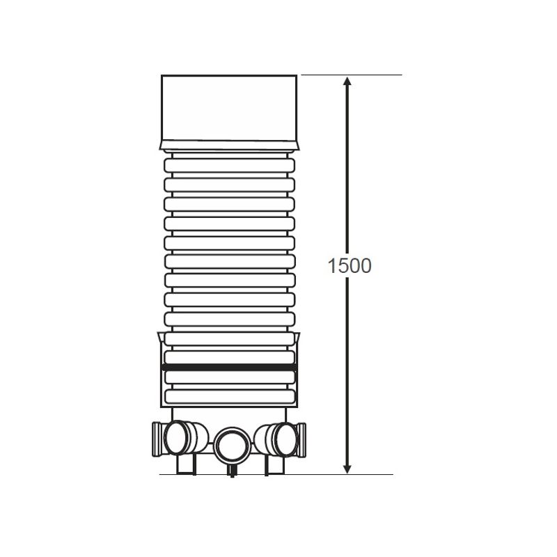 Accesso IC110 450mm Adoptable Inspection Chamber Kit - 1500mm Invert ...