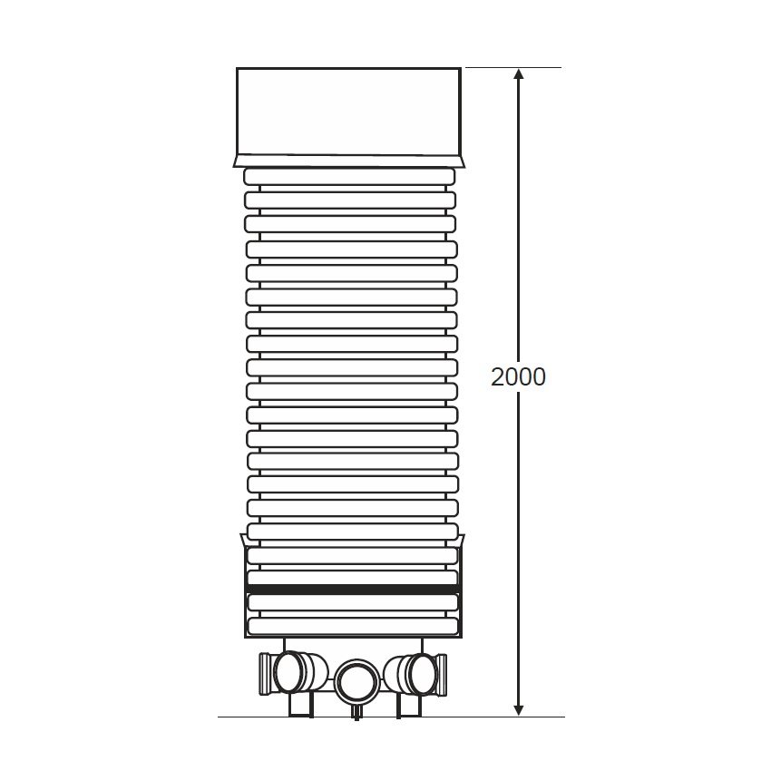 Accesso IC110 600mm Adoptable Inspection Chamber Kit - 2000mm Invert ...