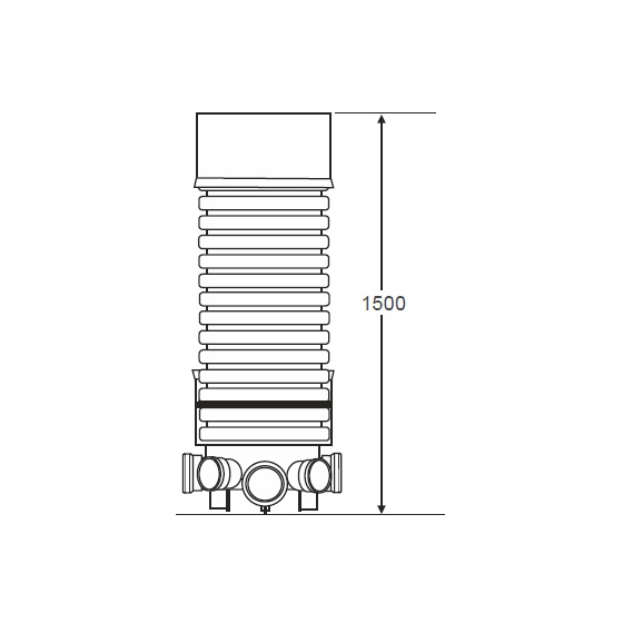 Accesso IC160 450mm Adoptable Inspection Chamber Kit - 1500mm Invert ...