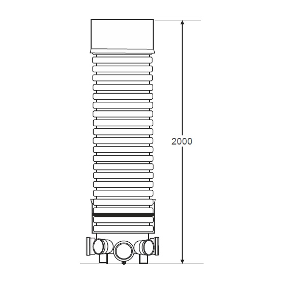 Accesso IC160 450mm Adoptable Inspection Chamber Kit - 2000mm Invert ...