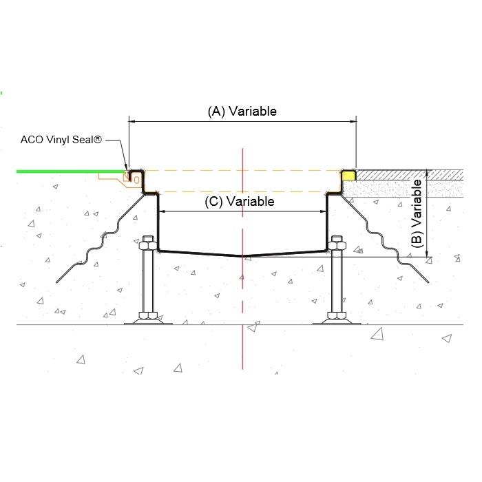 ACO AS301 Channel 17014mm x 153mm Wide Built in Falls | Drainage ...