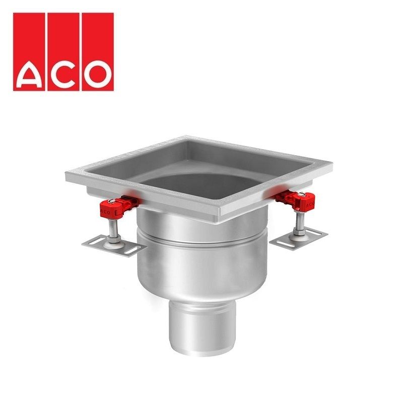 ACO Gully 357 Stainless Steel 304 Fixed Vertical Outlet 160mm Spigot ...