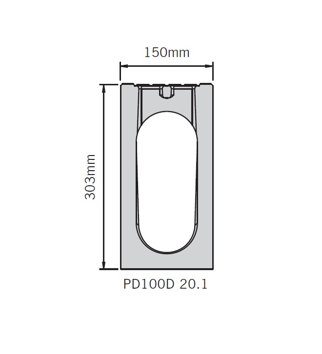 ACO MonoDrain 265mm x 150mm x 1000mm Channel - Black | Drainage Superstore®