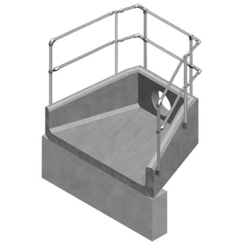 Althon Precast Concrete Headwall 450 x 300mm Toe 800mm Backwall ...