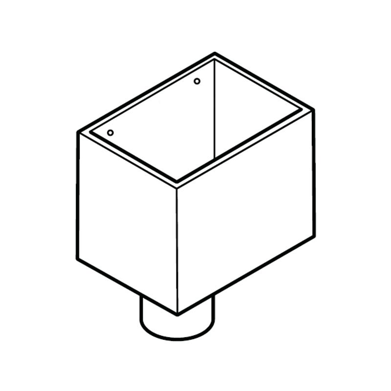 Alumasc Flushjoint Circular Downpipe Hopper Head 100mm - Black ...