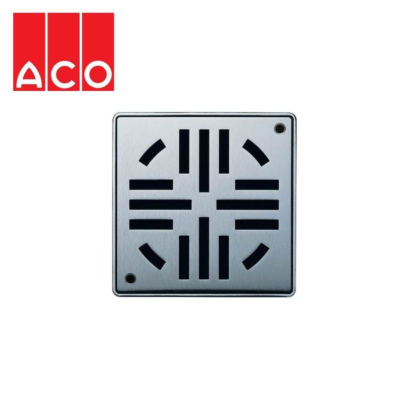 ACO Shower Gully Mondo Grate for Tiled Flooring 135mm x 135mm ...