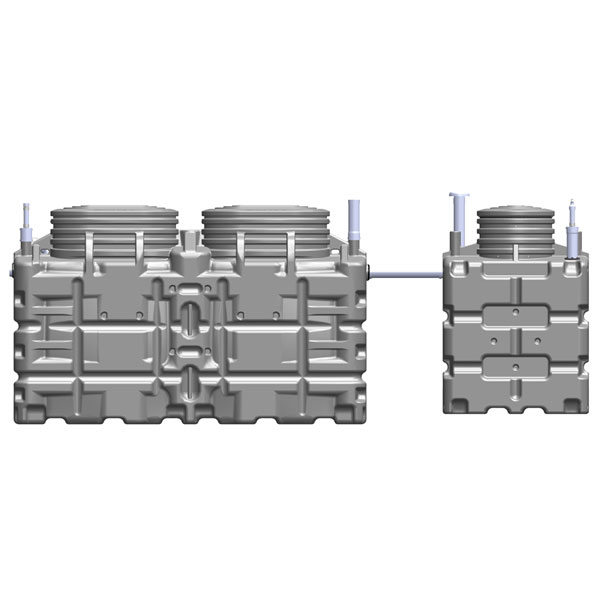 BIOROCK ECOROCK-2000 Sewage Treatment System Gravity Outlet - 10 Person ...