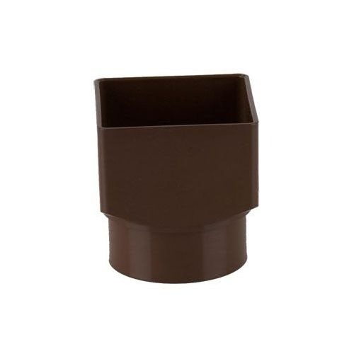 Brett Martin Plastic Guttering Square Downpipe to Round Adaptor 65mm ...