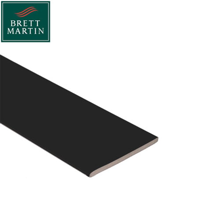 Brett Martin Black Flat Board - 200mm x 9mm x 5000mm (Pack of 2 ...