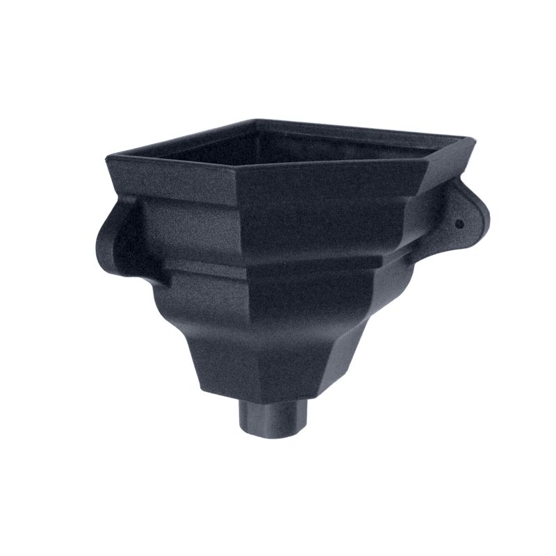 Cast Iron Style 65mm & 68mm Round Corner Ogee Hopper Small - Anthracite ...