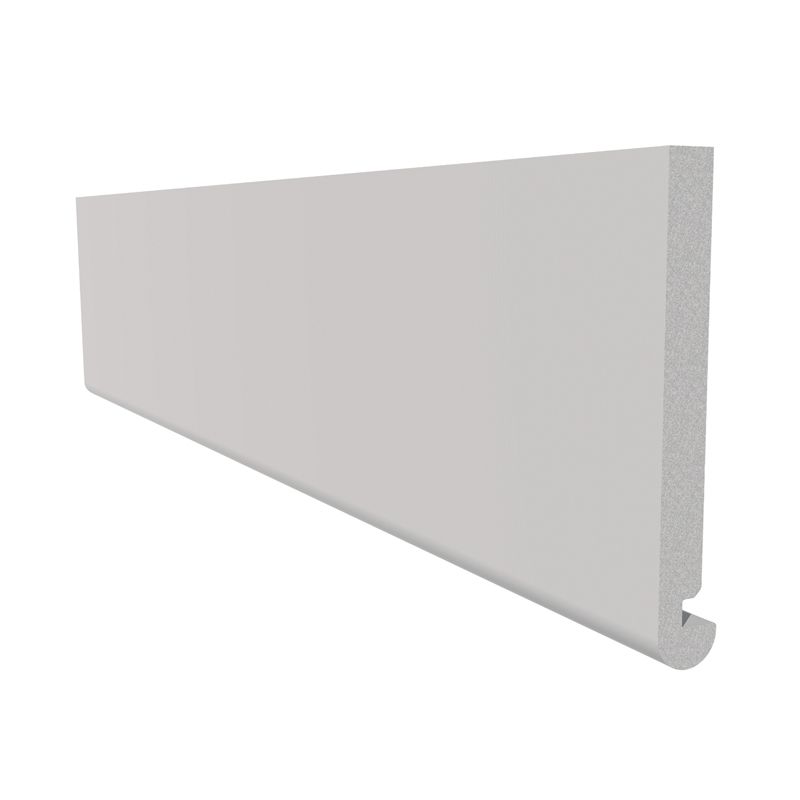 uPVC Fasica 200mm x 18mm Bullnose Edge Board 5m - White | Drainage ...