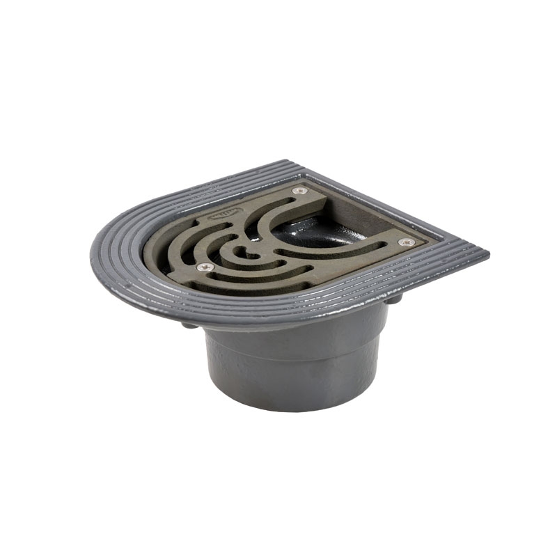 Cast Iron Rainwater Balcony Outlet with Vertical Spigot - 75mm ...