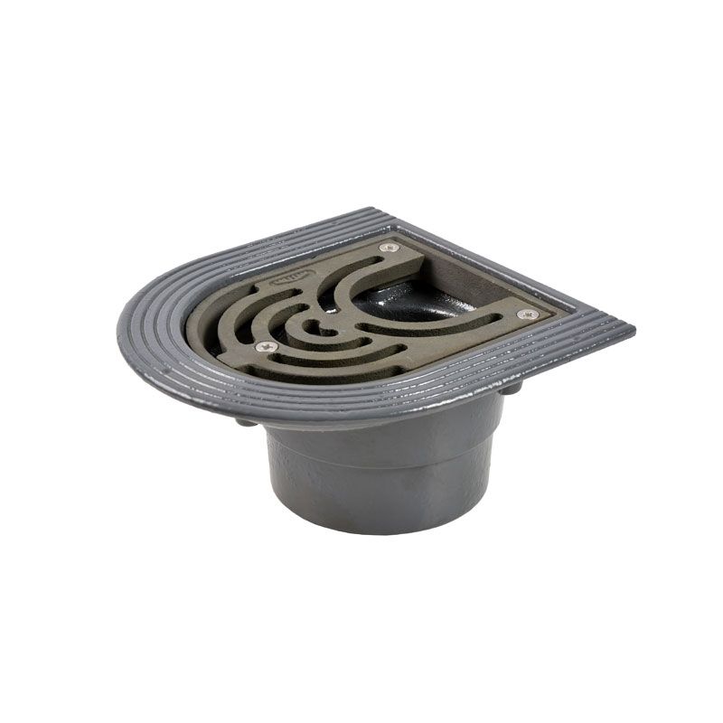 Cast Iron Rainwater Balcony Outlet with Vertical Spigot - 50mm ...