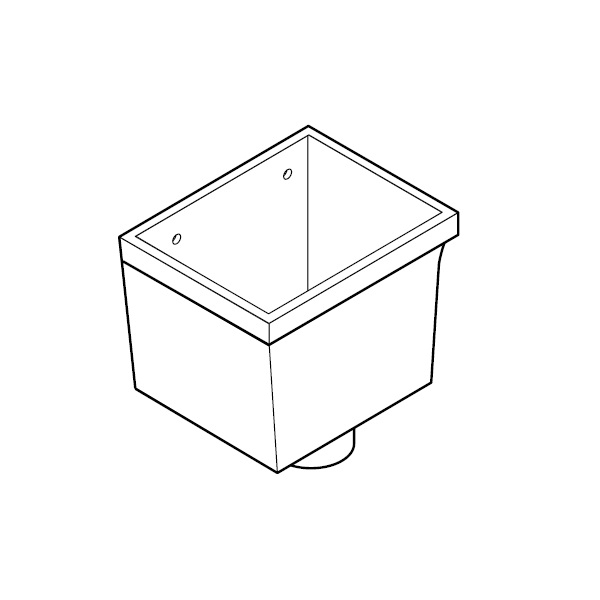 Cast Iron Apex 100mm Rectangular Hopper Head 305 x 250 x 200mm - Black ...