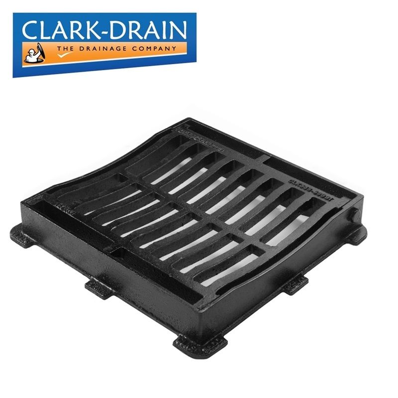 Clark Drain B125 Class Cast Iron Hinged Gully Grid Cover 350 x 333 x ...