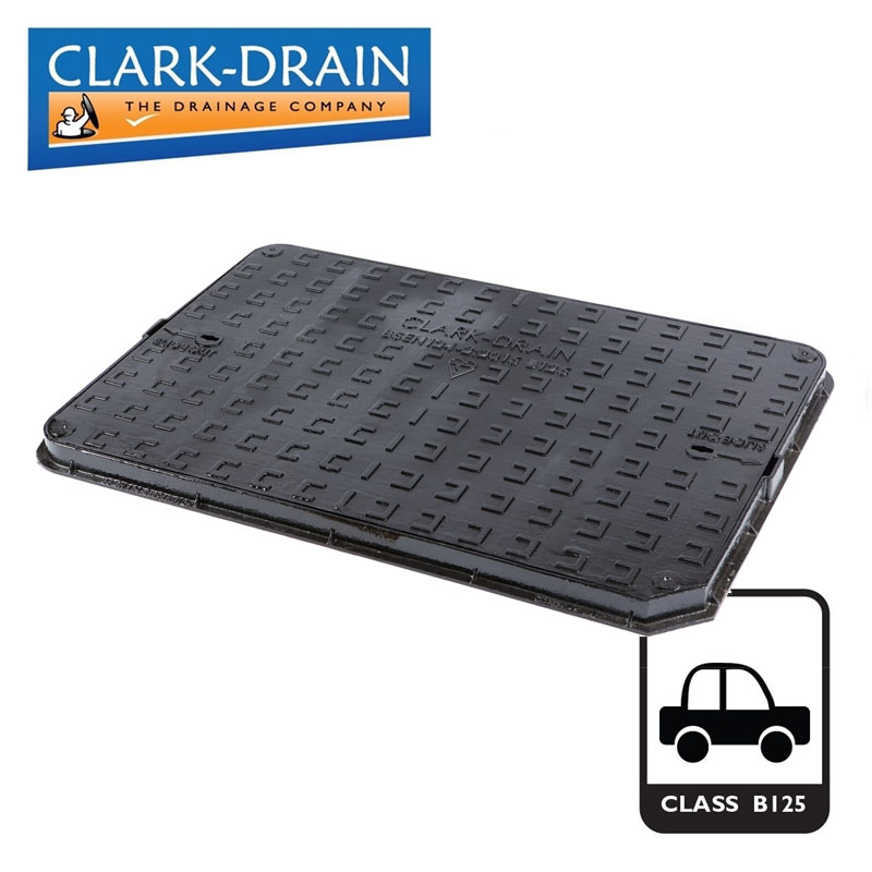 Clark Drain B125 Load Class Cast Iron Manhole Cover and Frame - 900 x ...