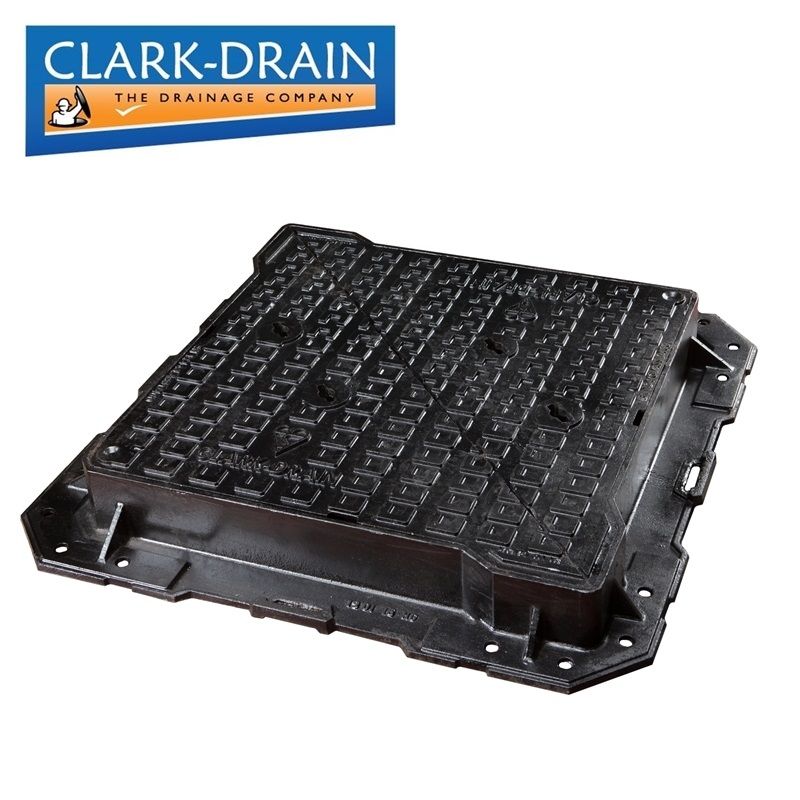Clark Drain D400 Cast Iron High Max Manhole Cover & Frame For ...