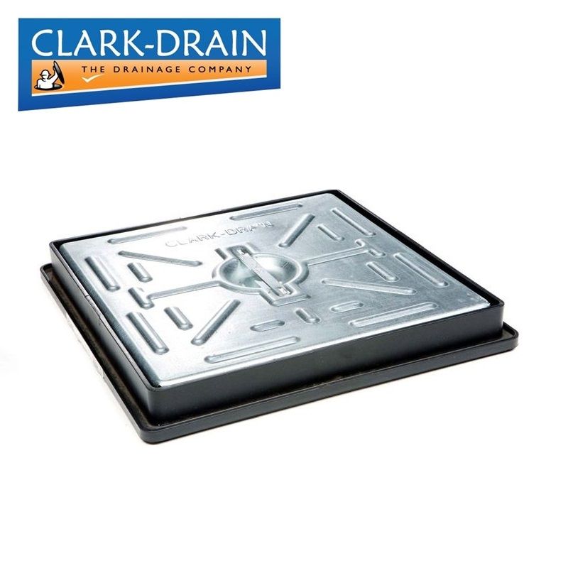 Clark Drain 5 Tonne GPW Steel Manhole Cover and Frame 300 x 300 x 45mm ...
