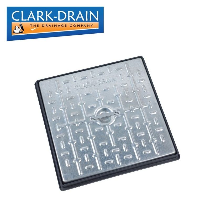 Clark Drain 10 Tonne GPW Steel Manhole Cover and Frame 450 x 450 x 45mm ...