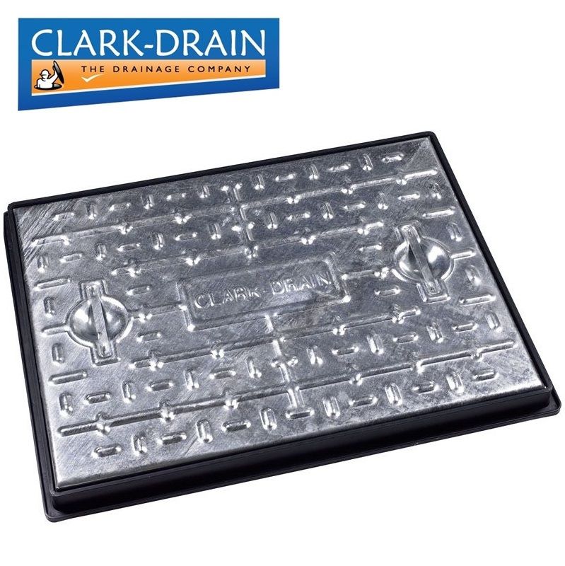 Clark Drain 25 Tonne GPW Steel Manhole Cover and Frame 600 x 450 x 45mm ...
