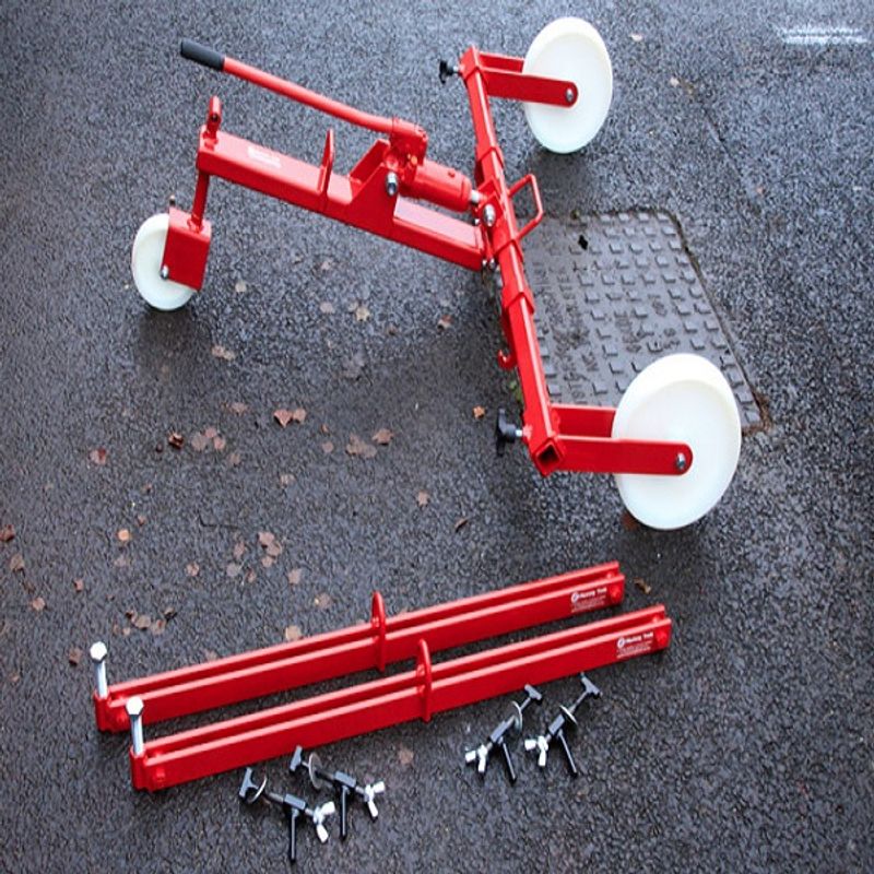 Mustang Tools Hydraulic Manhole Cover Lifter - Spreader Bar | Drainage ...