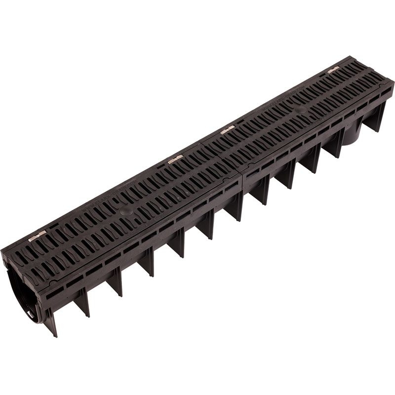 Clark Drain Channel Drain with Heelguard Grate 1m - B125 | Drainage ...