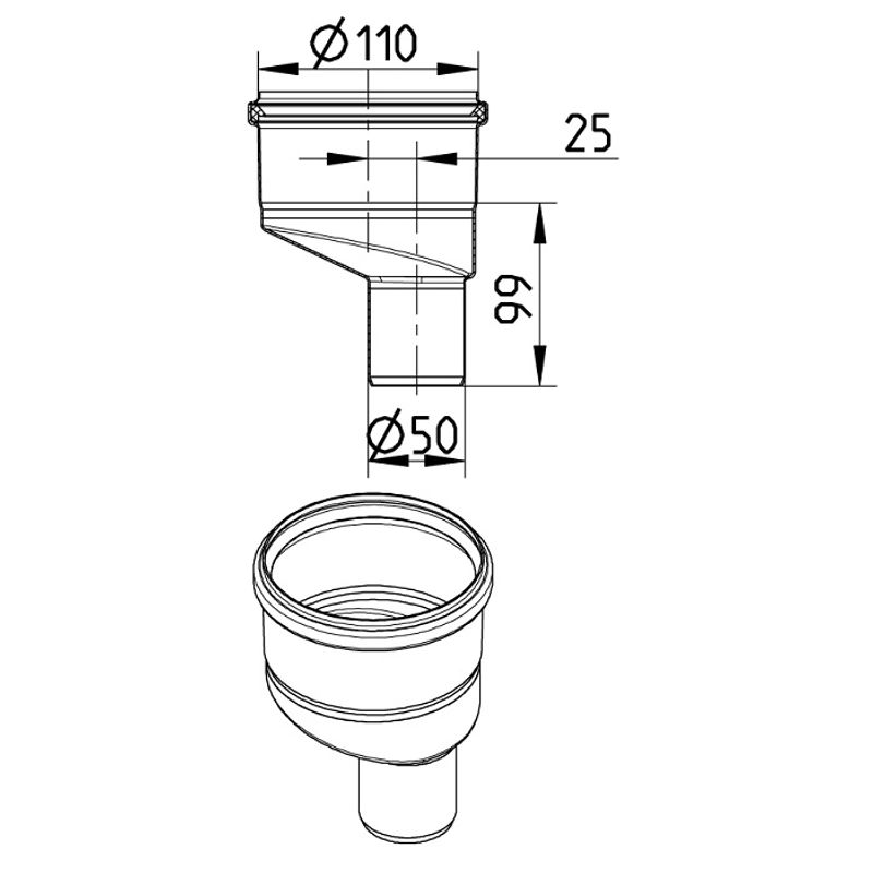 Stainless Steel Pipe 110mm to 50mm Reducer 316 Grade - Blucher Europipe ...